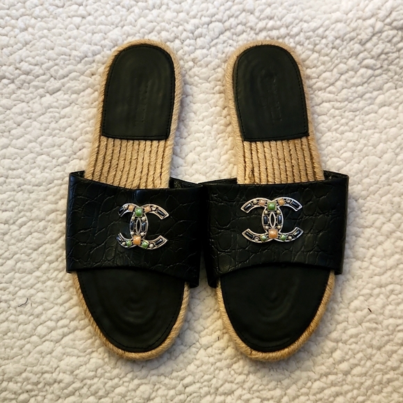 CHANEL | Shoes | Chanel Womens Slides | Poshmark